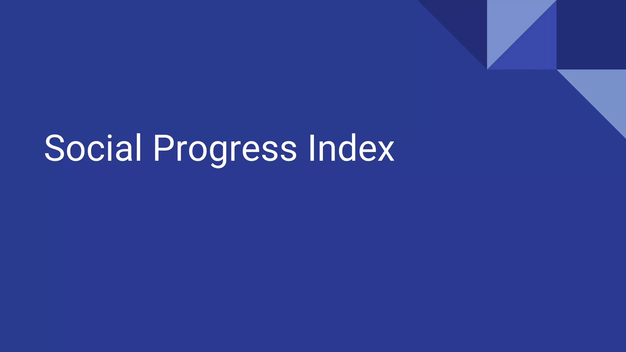 Social progress index | PPTX