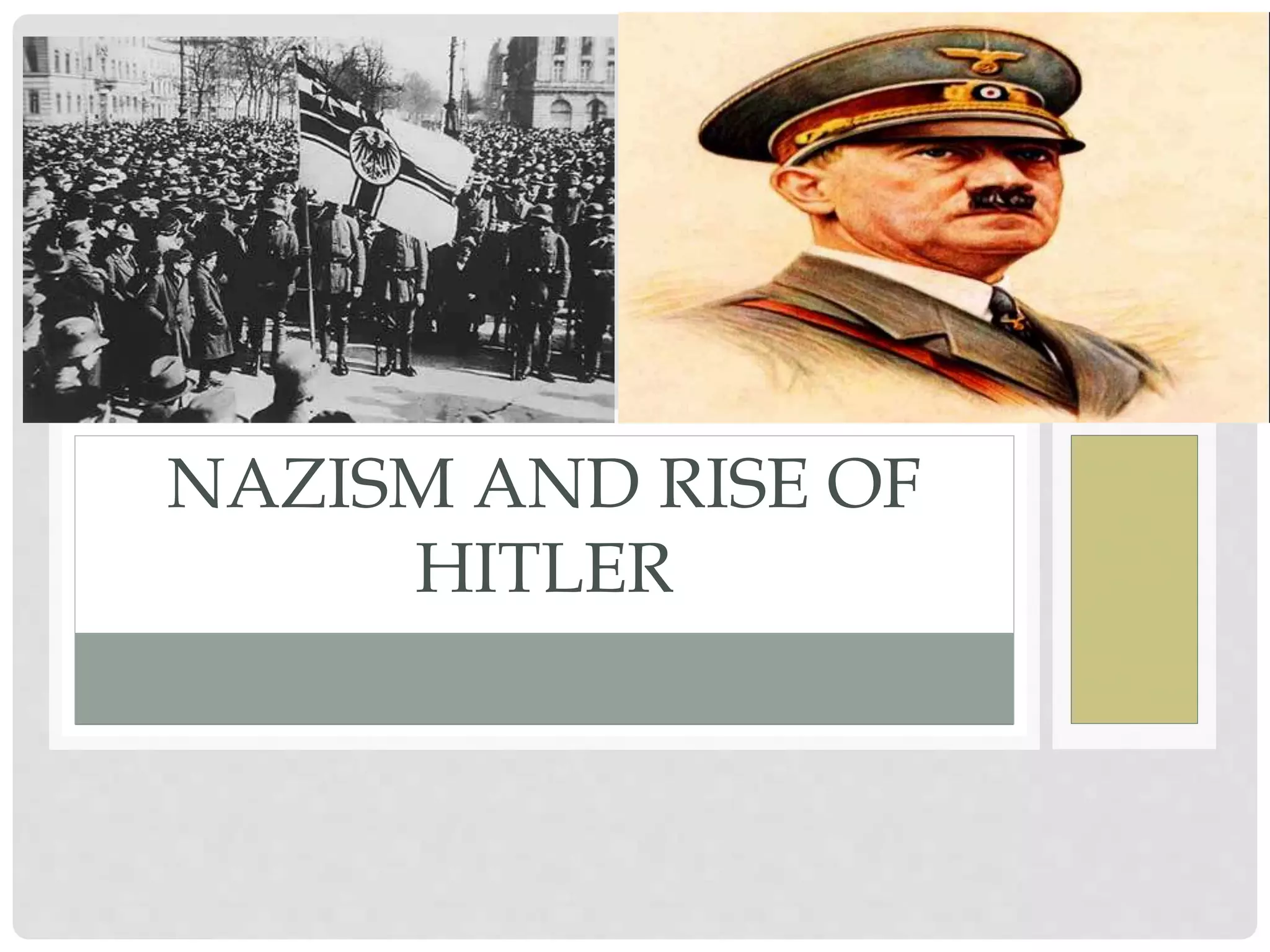 Nazism And Rise Of Hitler | PPTX | Celebrity Families | Pop Culture