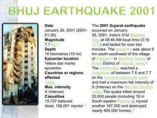 BHUJ EARTHQUAKE | PPTX