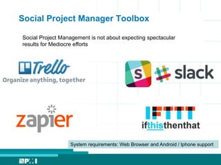 Social Project Manager | PPT