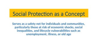 Social Protection - concepts and components | PPTX