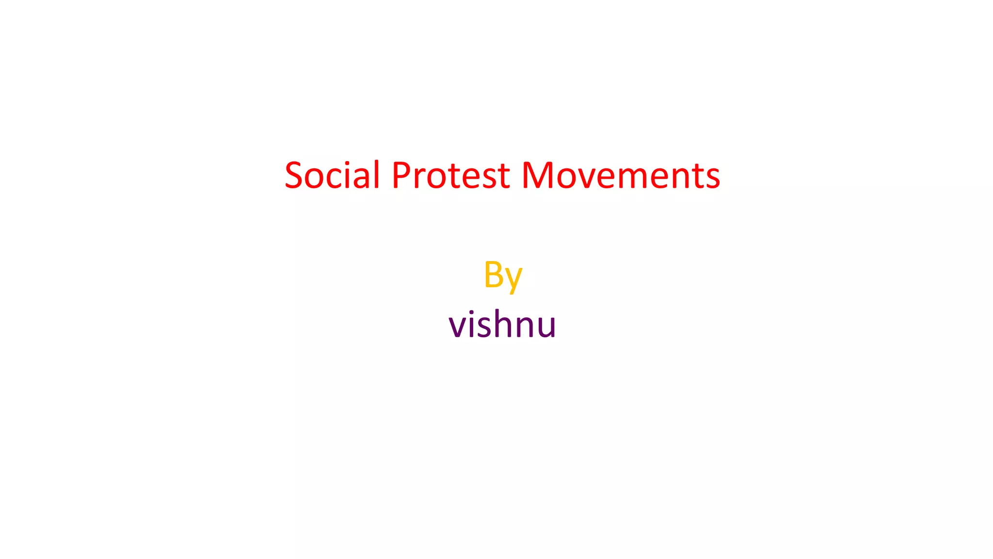 Social protest movements | PPTX
