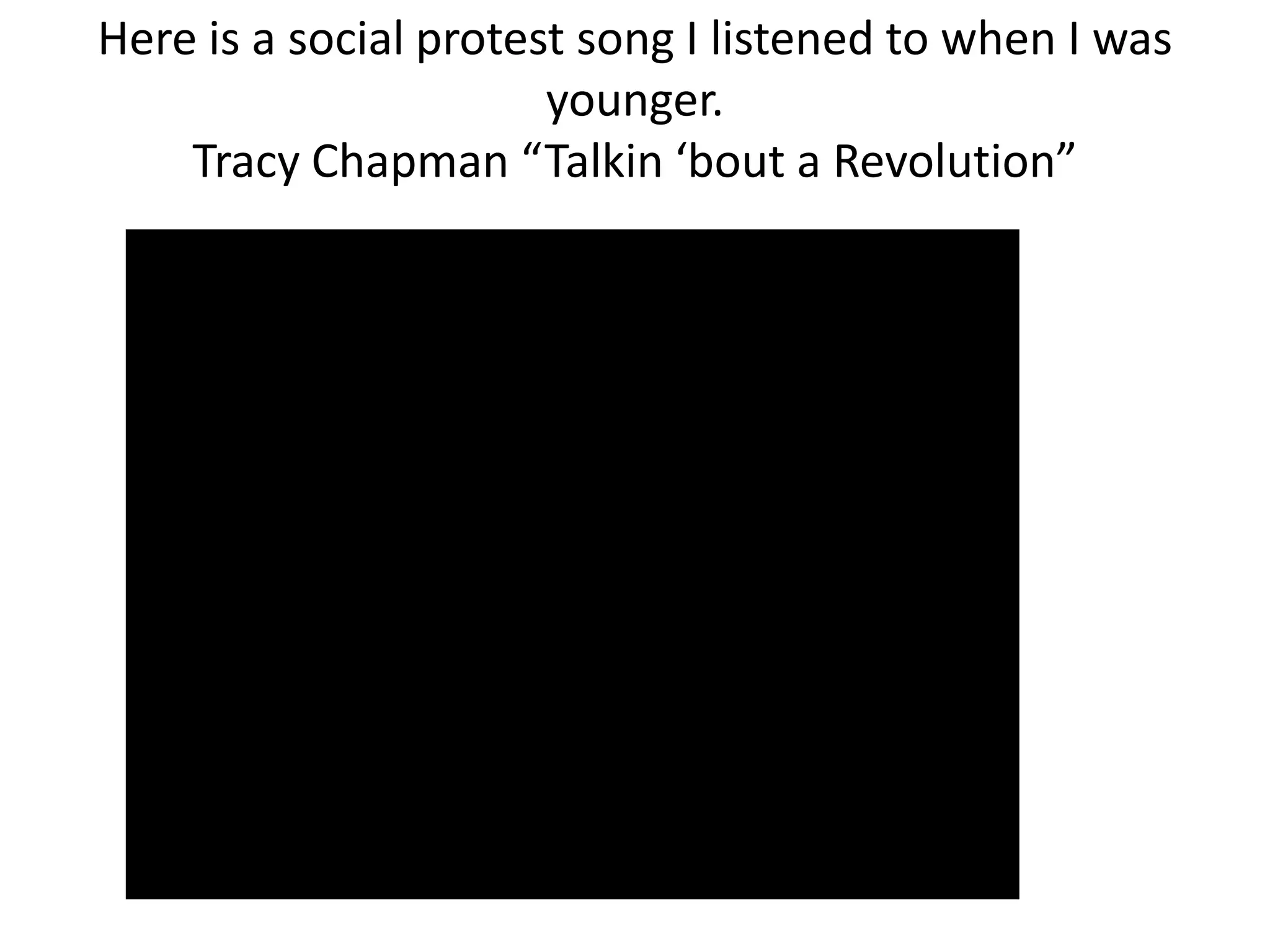 Social protest songs | PPTX