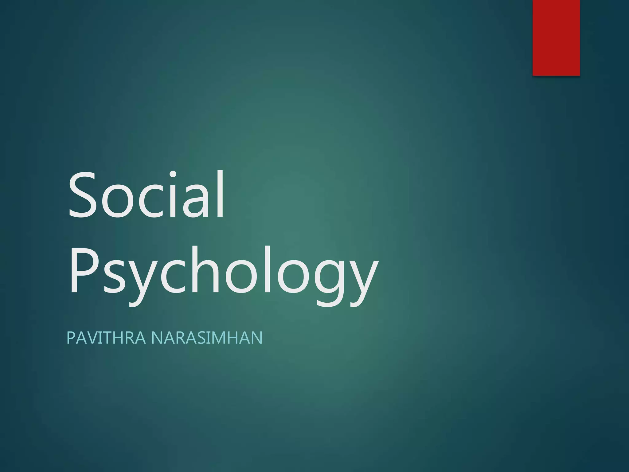 Social psychology ppt | PPTX