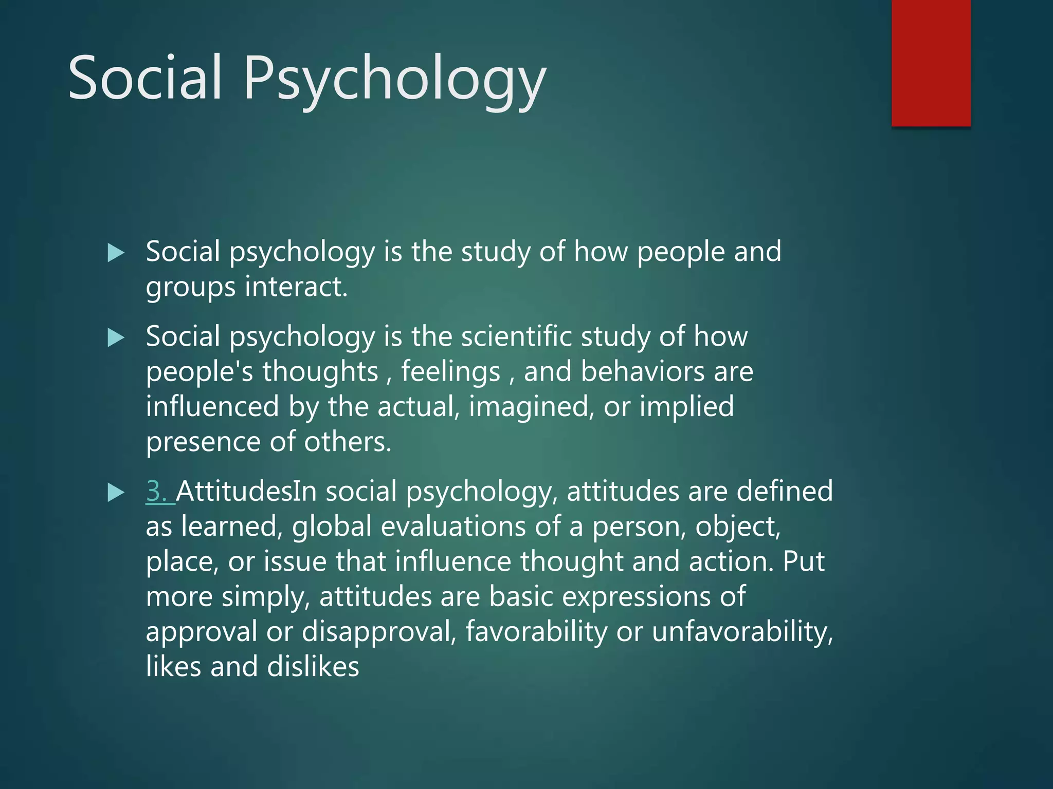 Social psychology ppt | PPTX