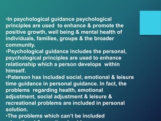 Social & psychological guidance | PPT