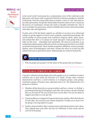 Social psychological processes group and leaderships | PDF