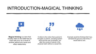 counterfactual thinking and magical thinking in social psychology | PPT