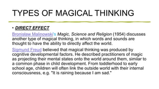 counterfactual thinking and magical thinking in social psychology | PPT