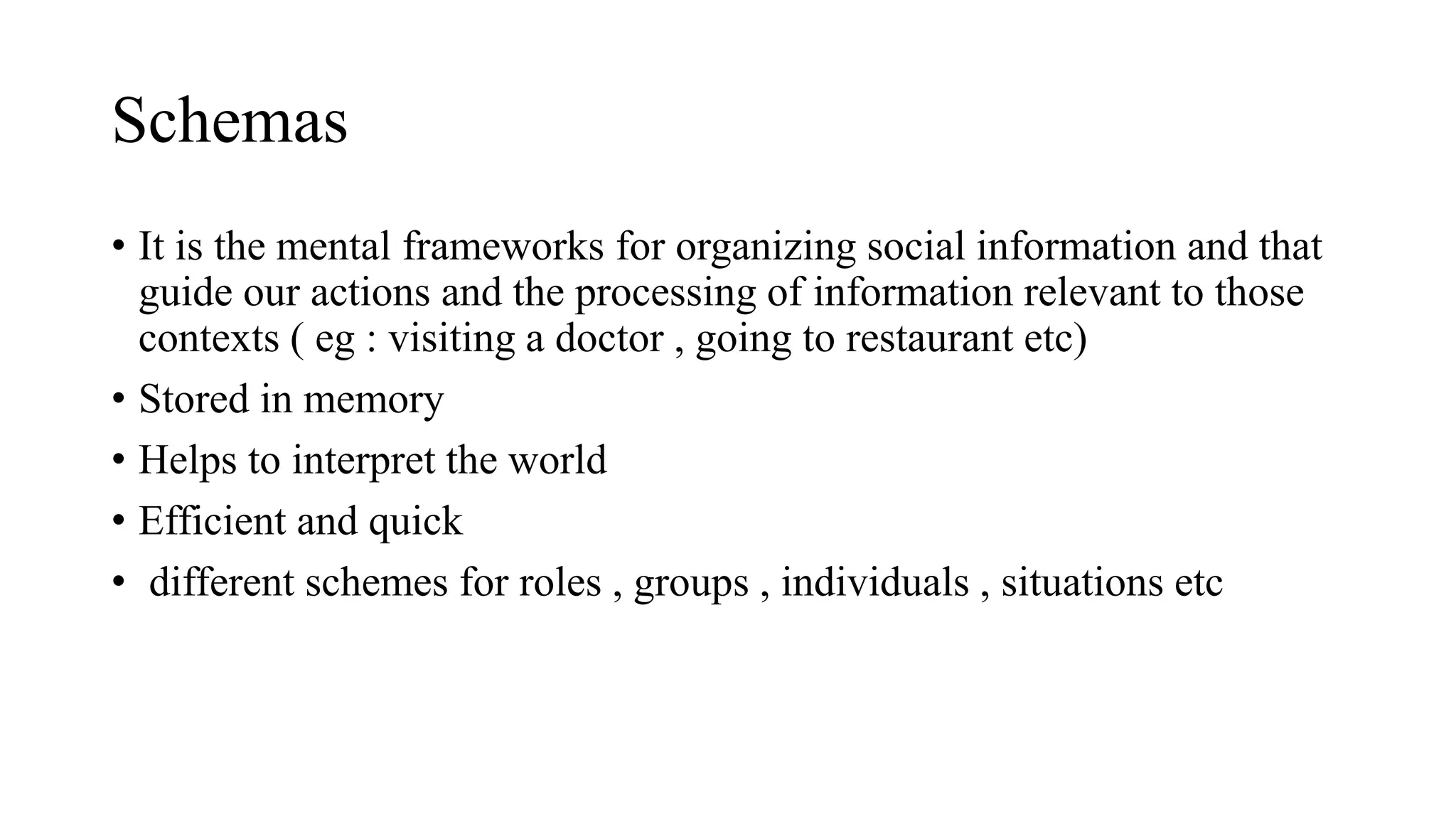 Social Psychology; Social cognition , Schemas | PPTX