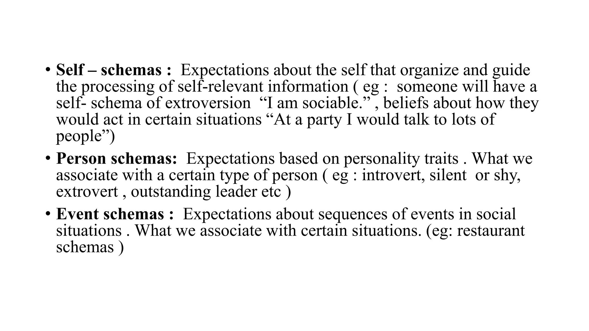 Social Psychology; Social cognition , Schemas | PPTX
