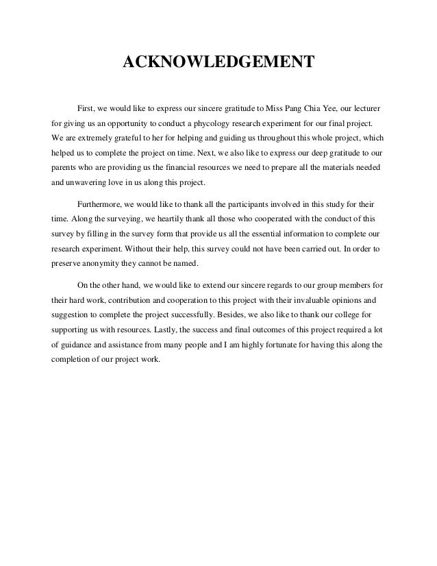 Social psychology report (final project)