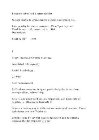 Social Psychology Research Project Grading Rubric W18CATEGORY5.docx ...