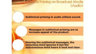 Social Psychology Subliminal Priming | PPT