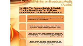 Social Psychology Subliminal Priming | PPT