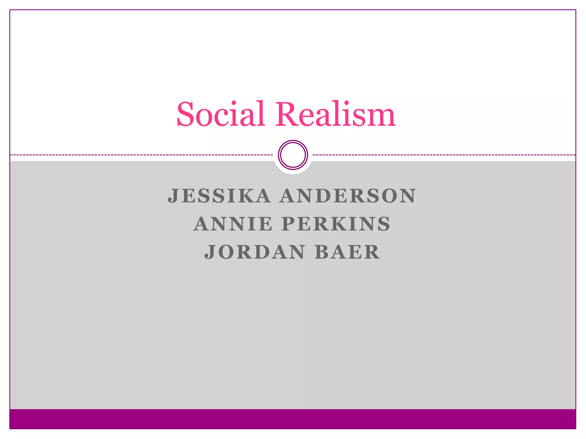 Social realism | PPTX