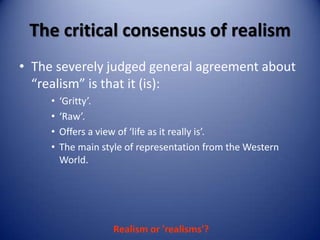 Social realism in the british context presentation | PPT
