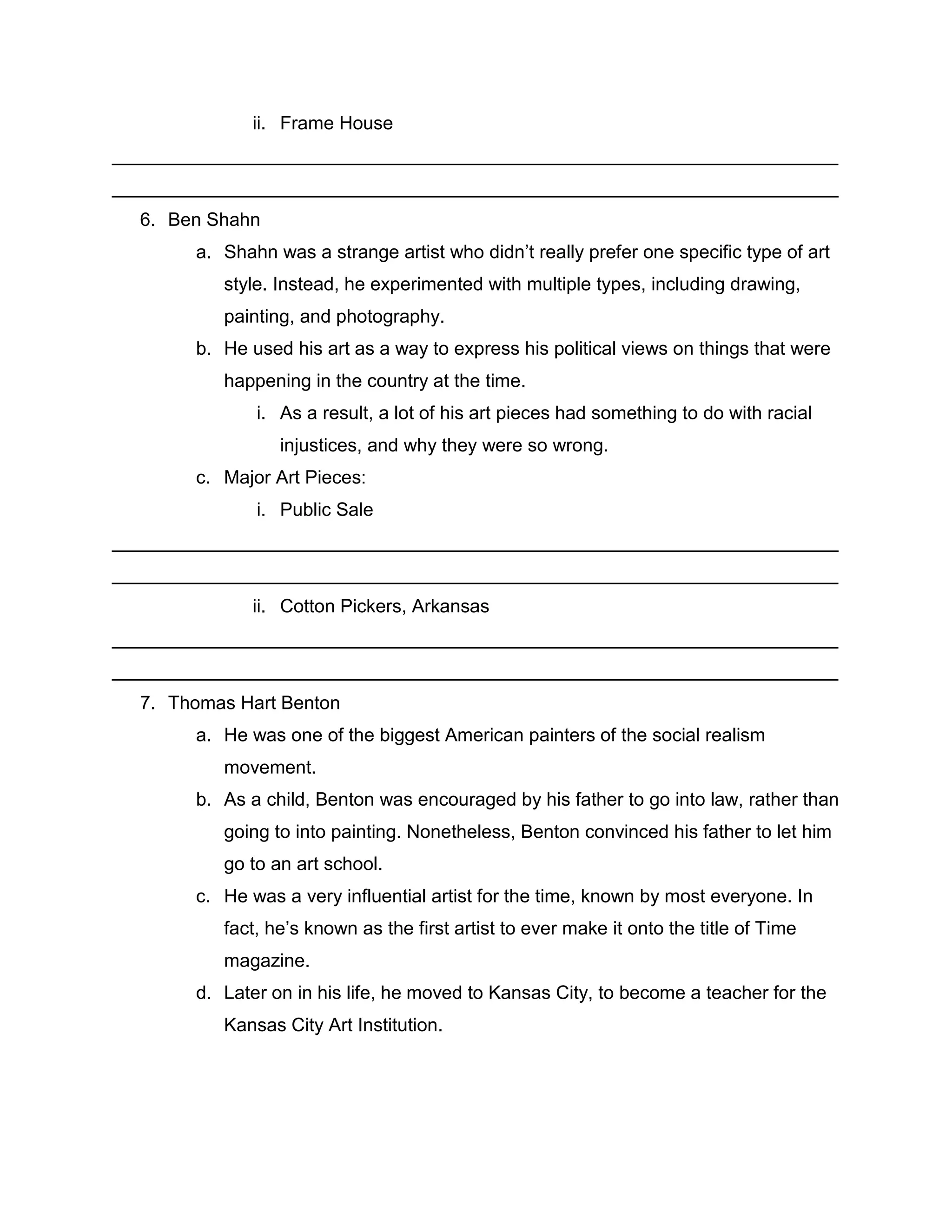 Social Realism Worksheet | DOCX | Modern Art | Fine Art