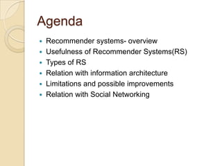 Social recommender system | PPT