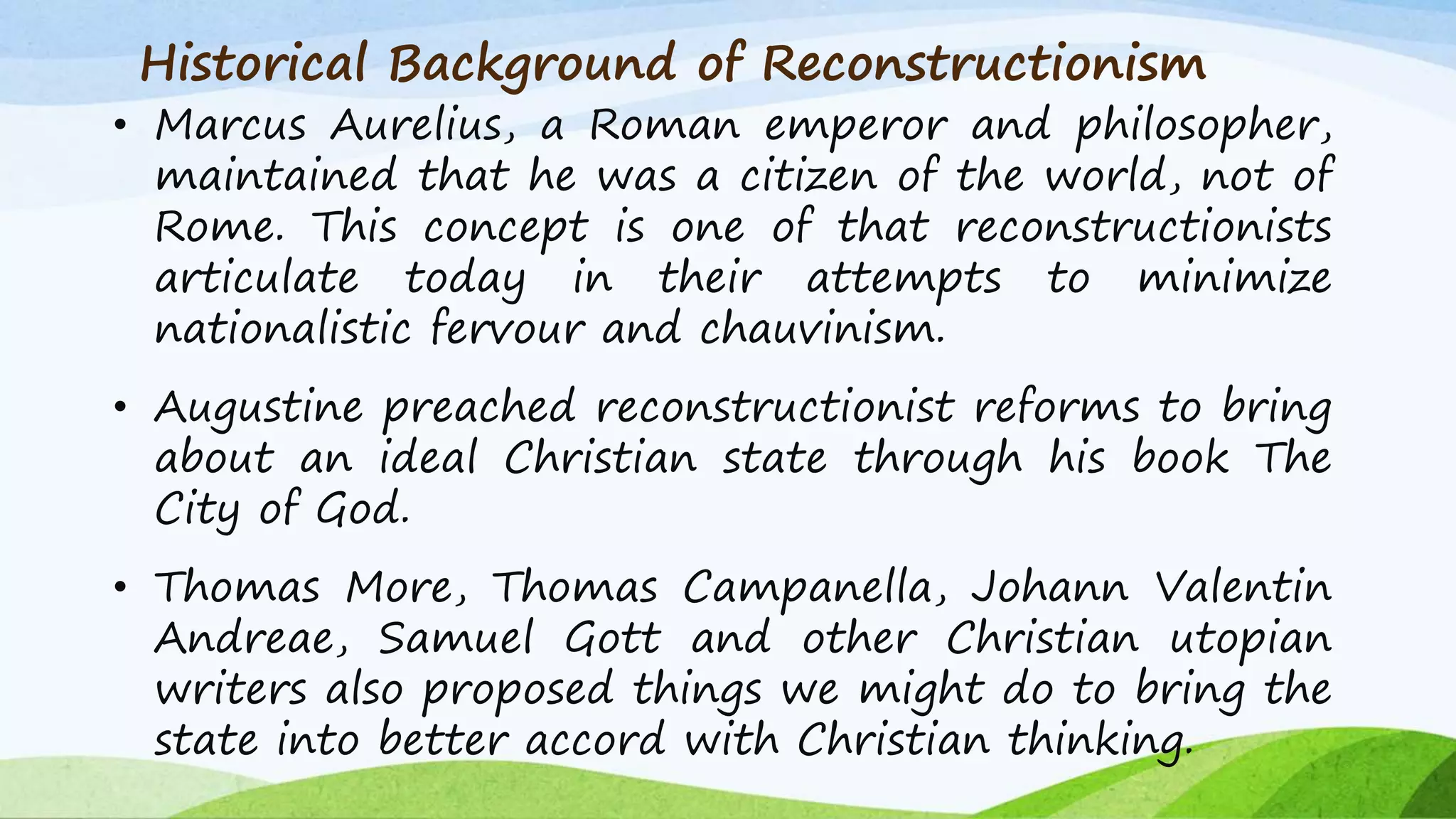 Educational Theories: Social Reconstructionism | PPTX