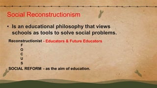 Social Reconstructionism in Education .pptx