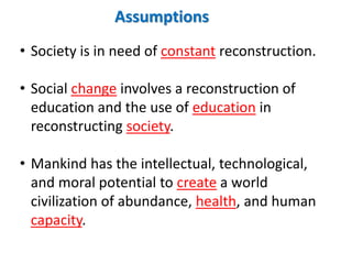 Social Reconstructionism | PPTX