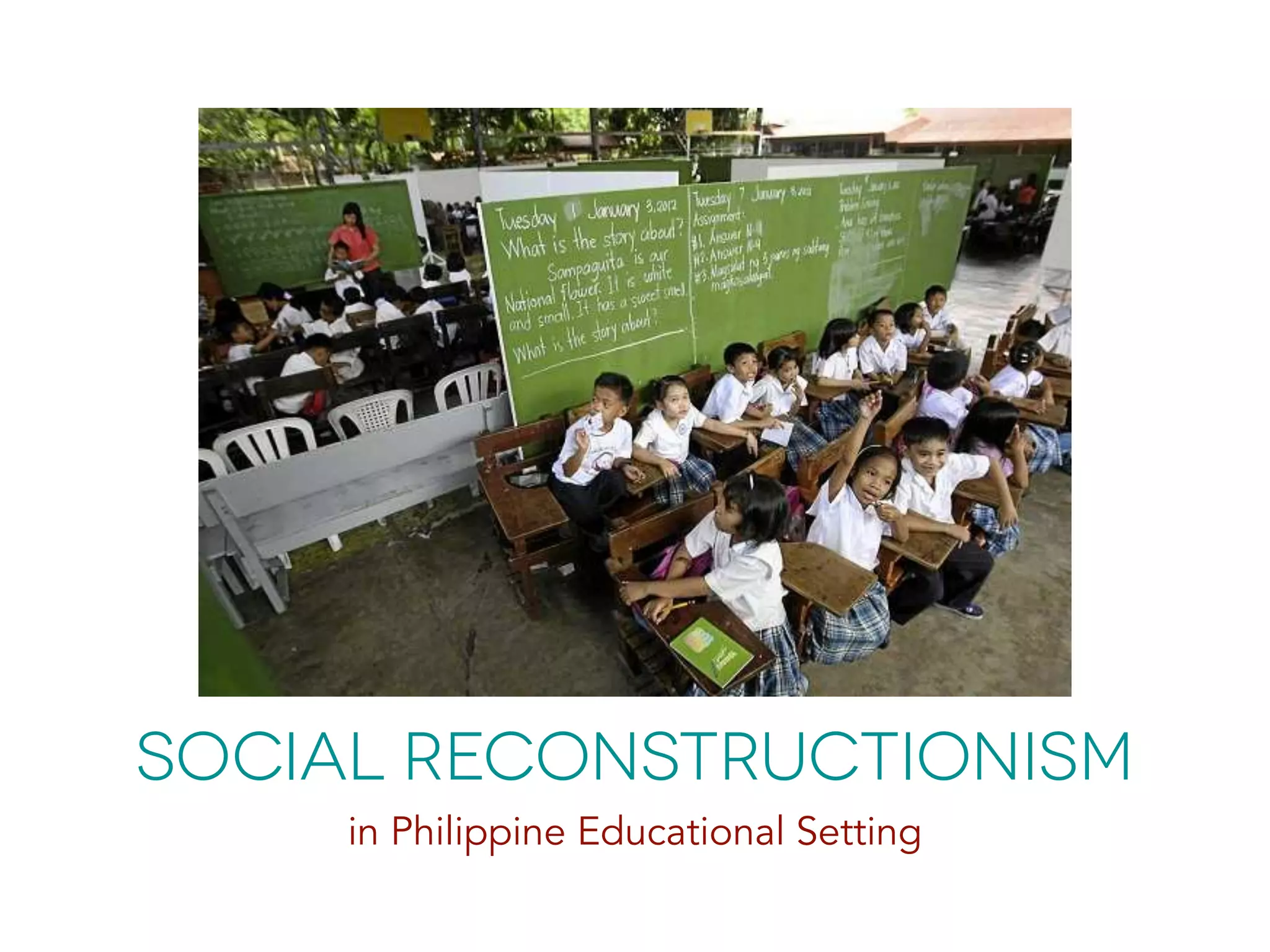 Social Reconstructionism | PDF