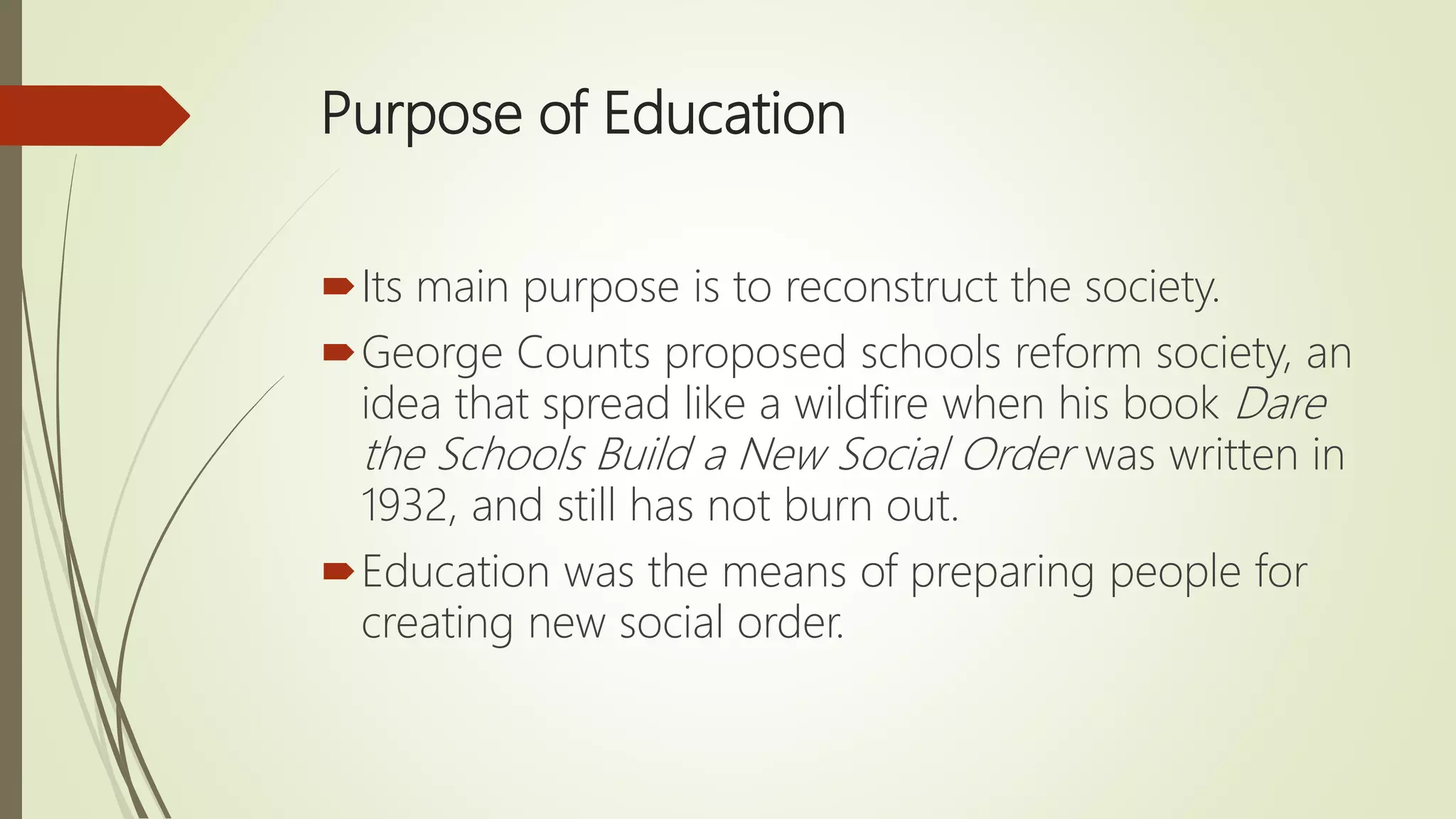 Social reconstructionism ppt | PPTX