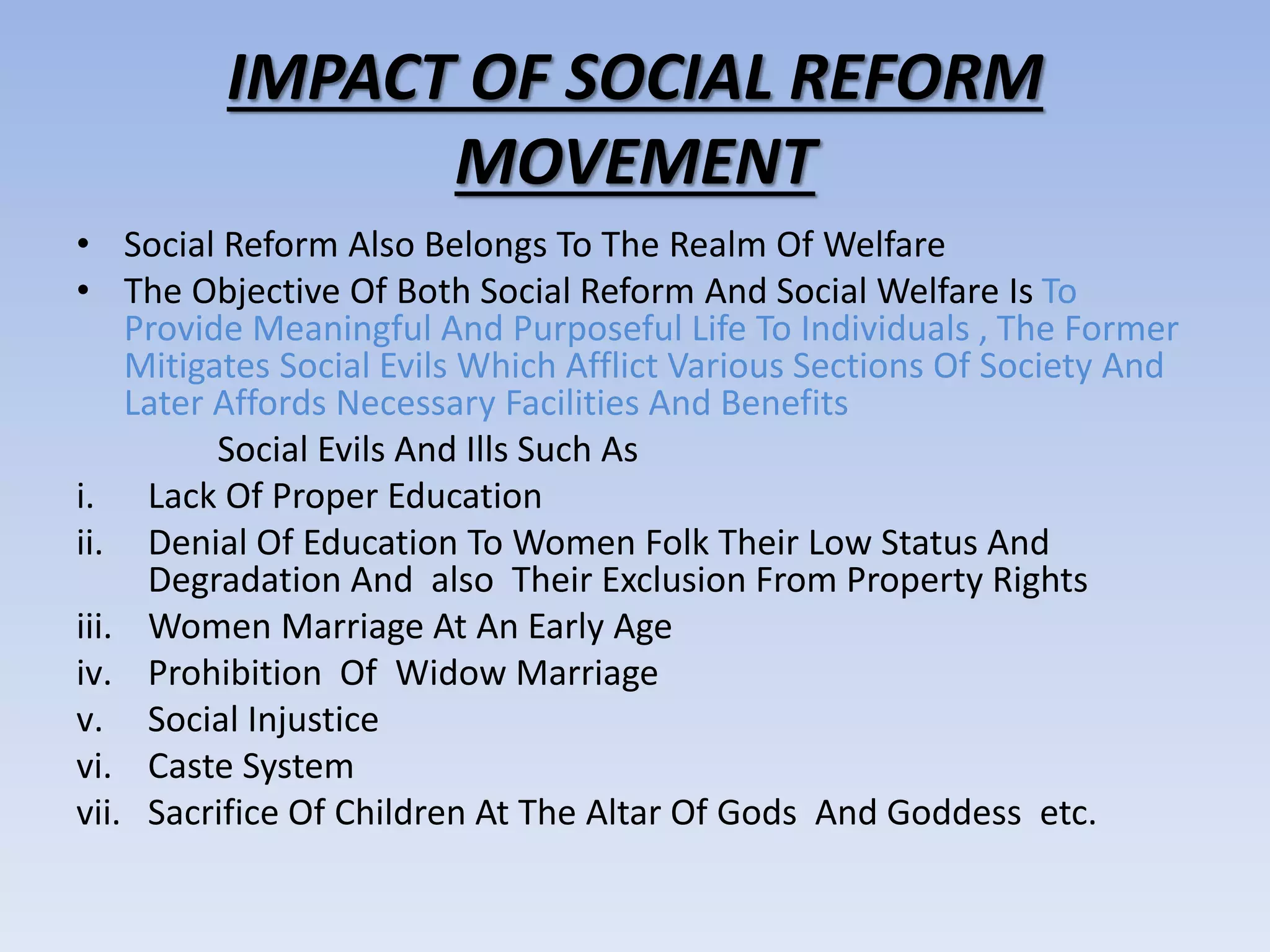 Social reform | PPTX | Hinduism | Religion & Spirituality
