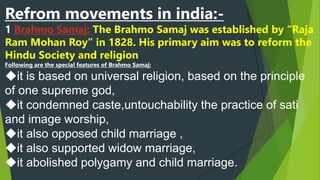 Social reform movements in India | PPT