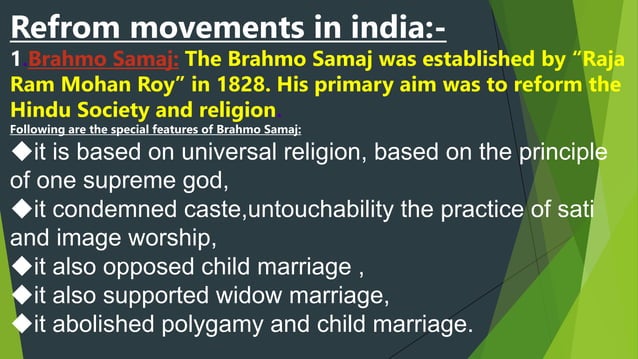 Social reform movements in India | PPT