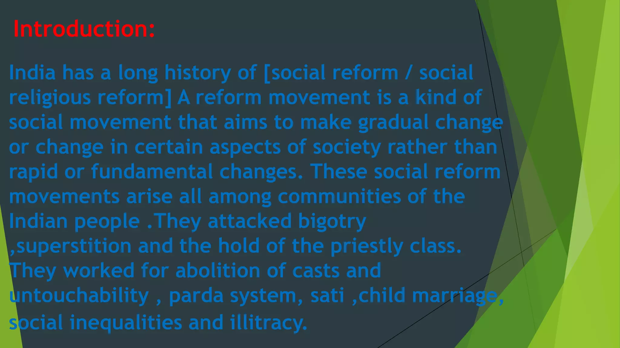 Social reform movements In India | PPTX