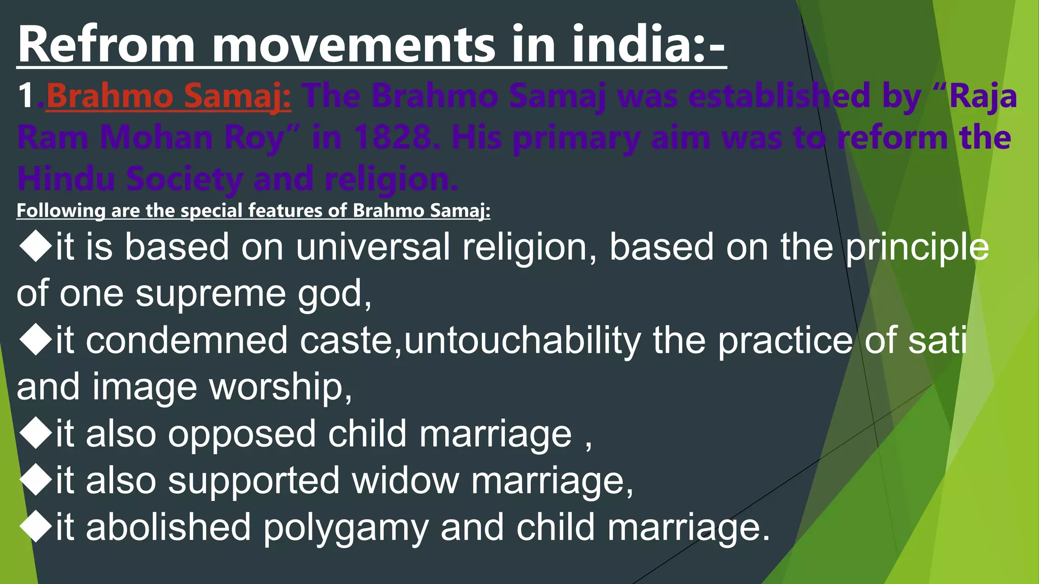Social reform movements In India | PPTX