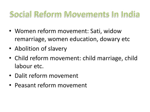 Social reform movements in india | PPTX