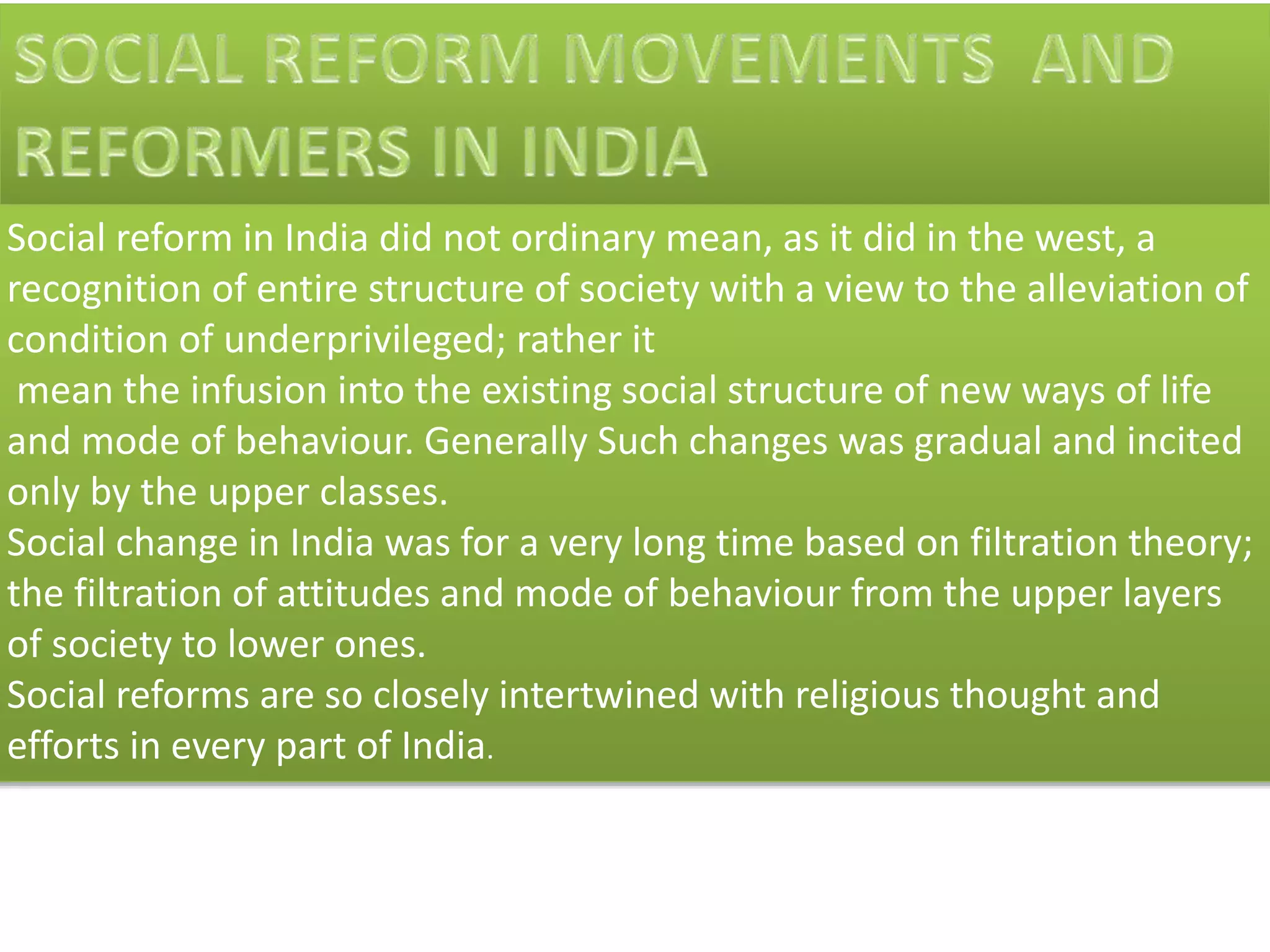 Social reform movements in india | PPTX
