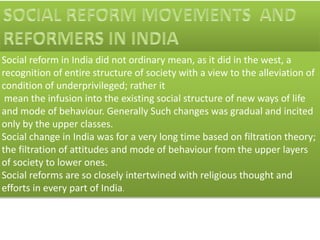 Social reform movements in india | PPTX