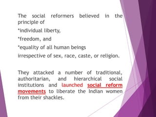 Social reform movements in India | PPTX