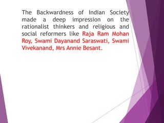 Social reform movements in India | PPTX