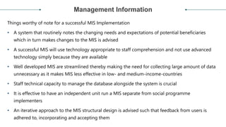 Social registries and management information system a prequel to ...