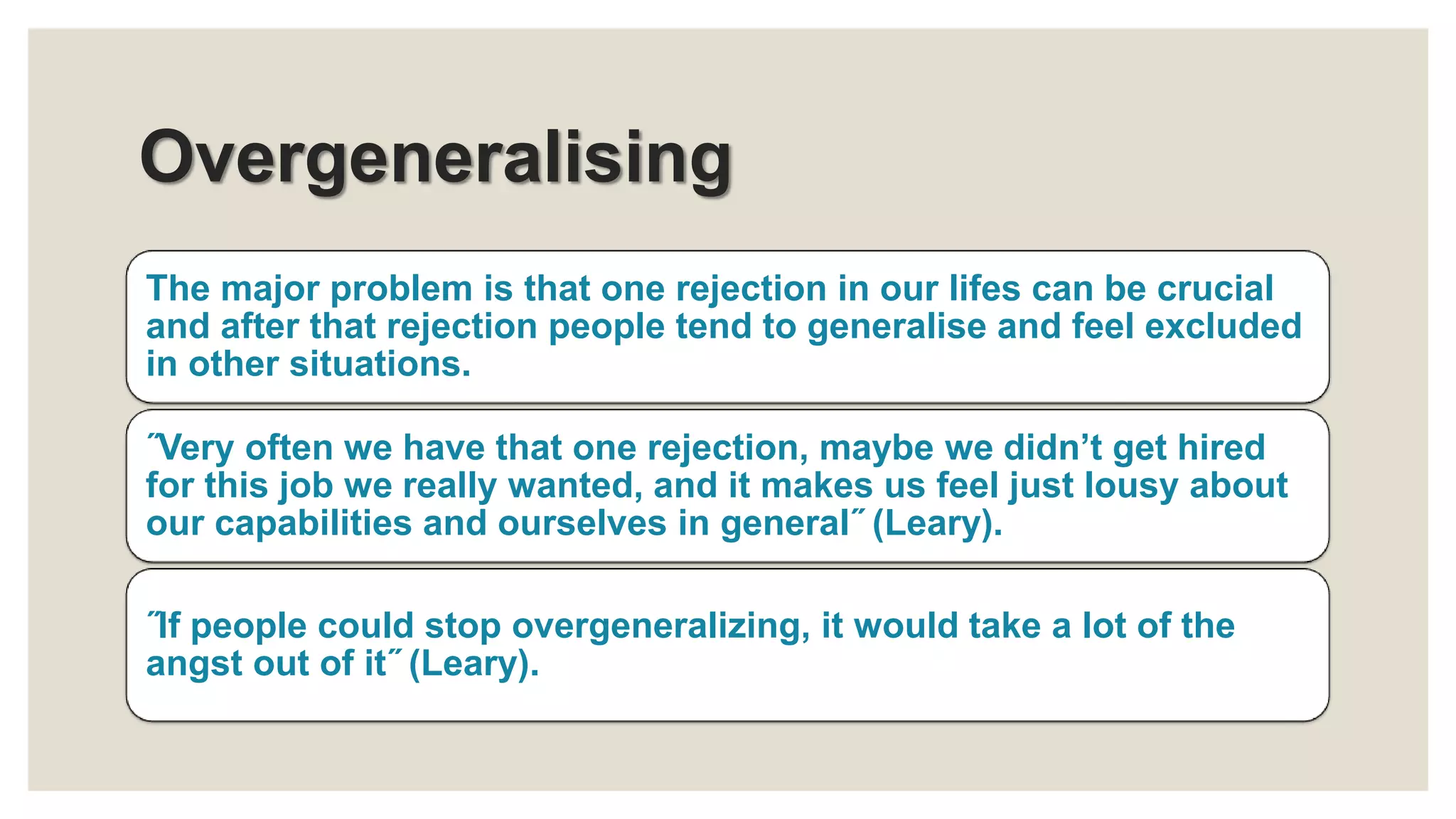 Social rejection | PPSX