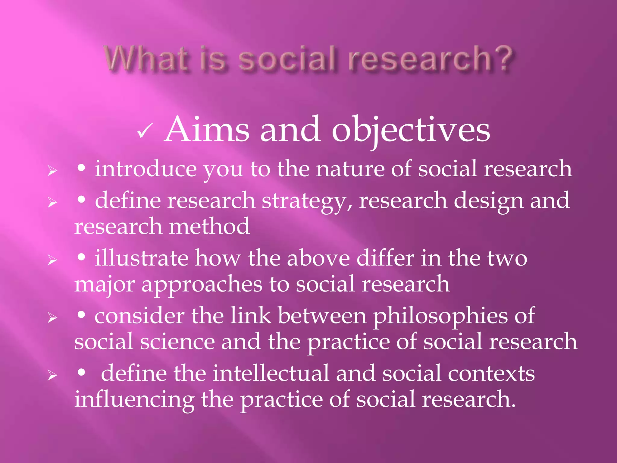 Social research | PPTX | Science