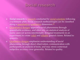 Social research | PPTX