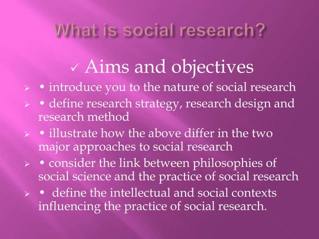 Social research | PPTX | Science