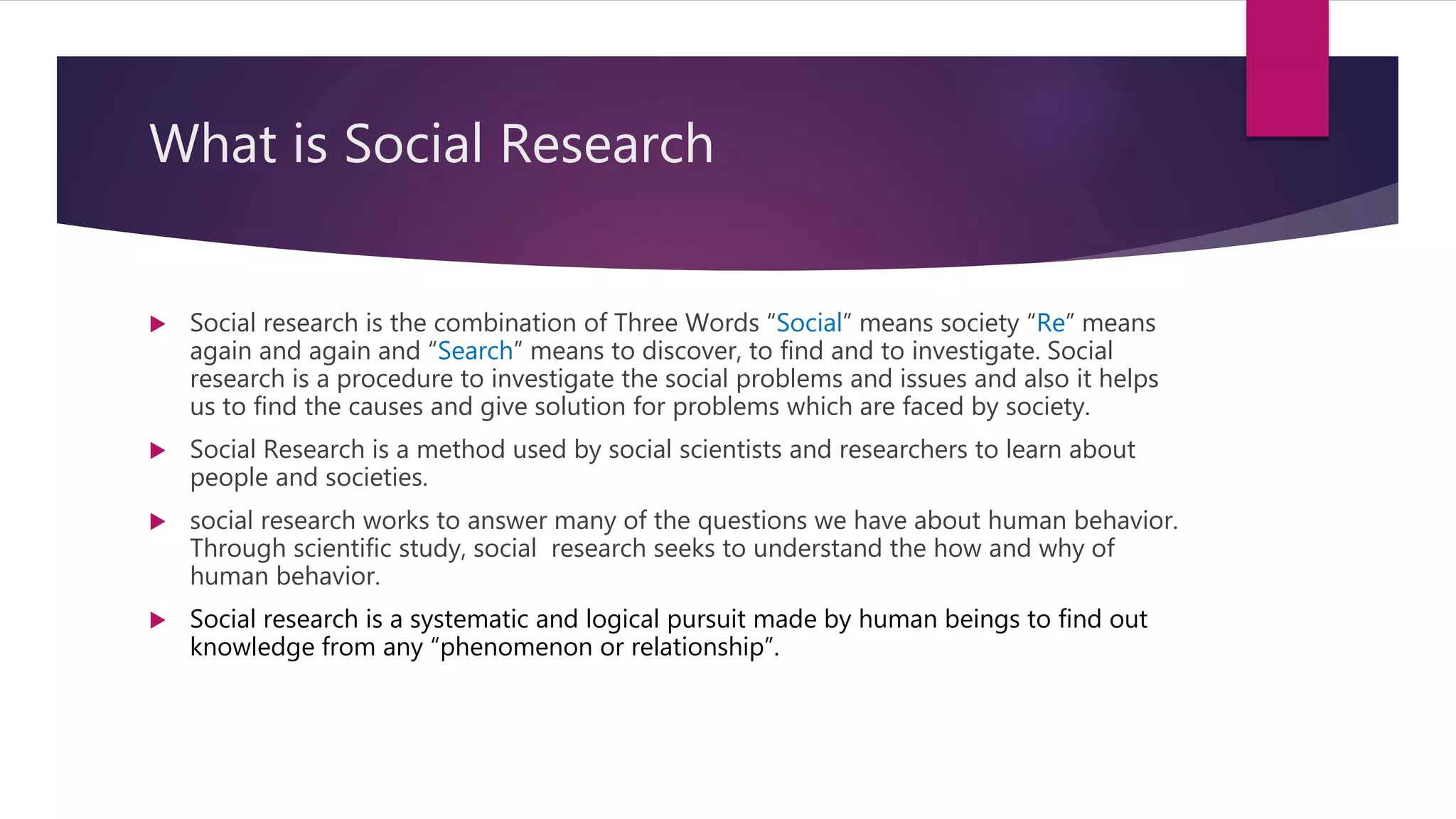 Social research | PPTX