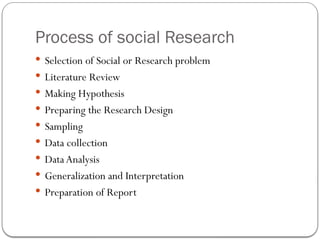 Social research and process............... | PPTX