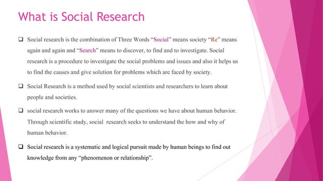 Social Research : Basic understanding of Social Research | PPT