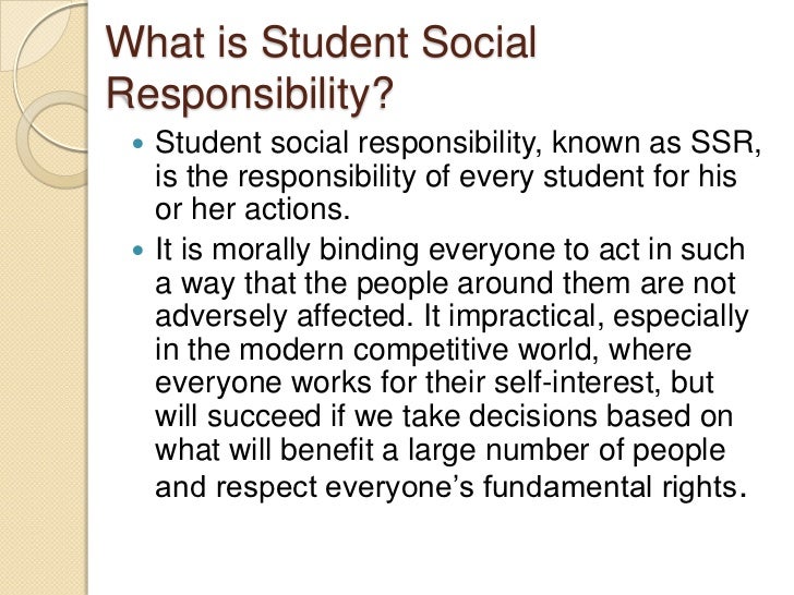Social Responsibility