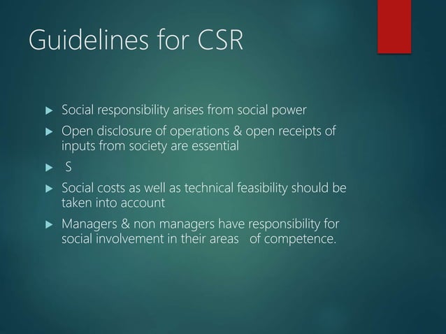 Social responsibility | PPT
