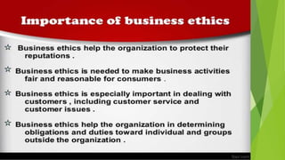 Social responsibility and business ethics | PPTX