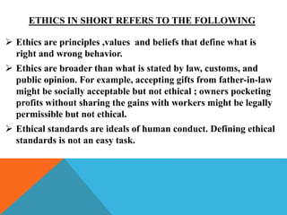 Social responsibility and ethics | PPT